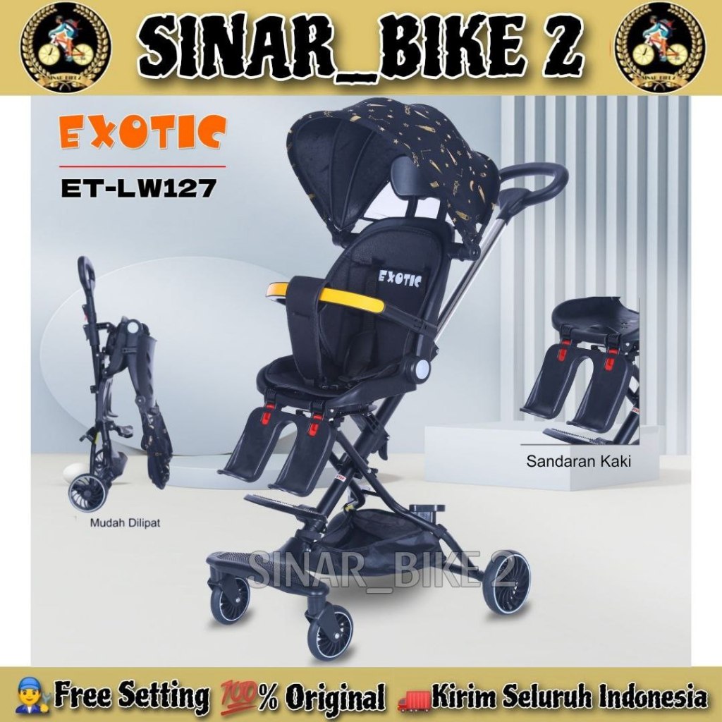 Jual Magic Stroller EXOTIC LW-127 Bisa Baring dan Ada Tatakan Kaki ...
