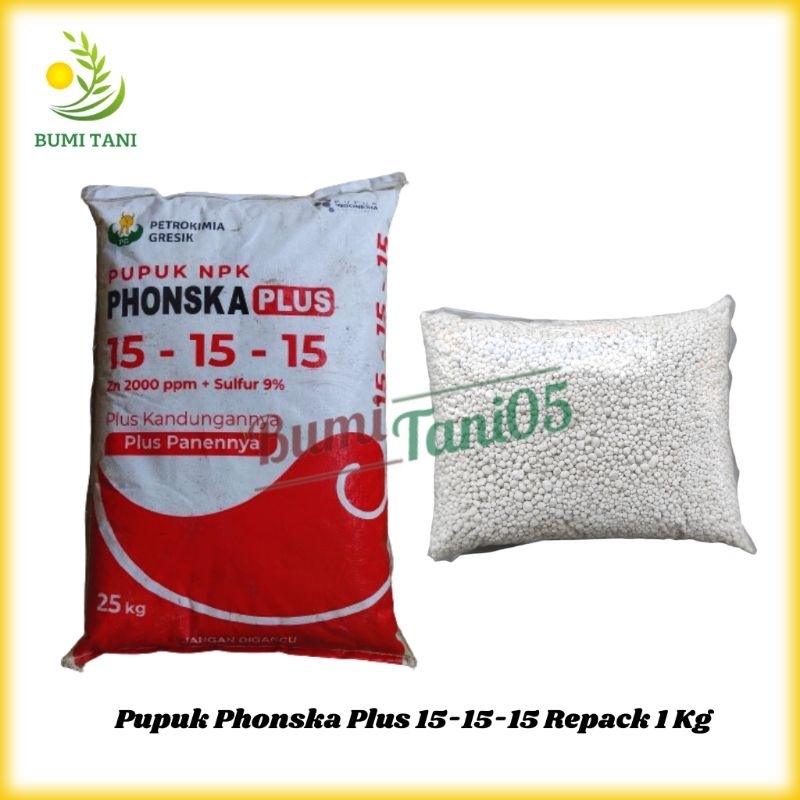 Jual Pupuk NPK Phonska Plus 15-15-15 Kemasan Repack 1 Kg | Shopee Indonesia
