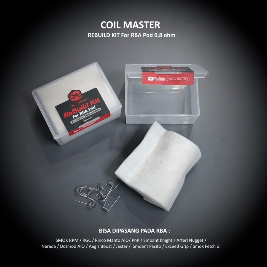 Jual Rebuilt Coil RBA Rpm Rgc Vinci Narada Ruok PnP Exceed Grip Dotmod ...