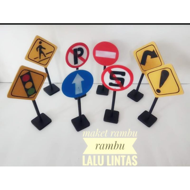 Jual maket berdiri rambu rambu lalu lintas | Shopee Indonesia