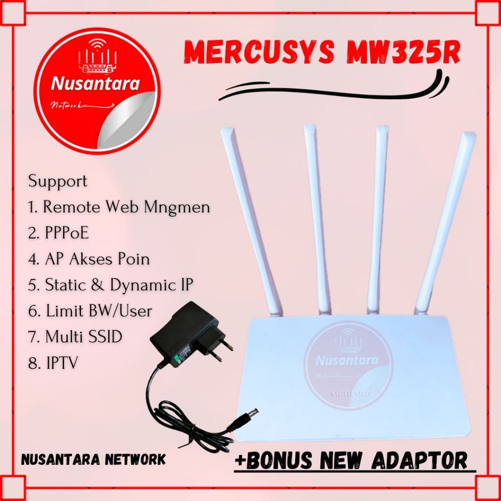 Jual ROUTER MERCUSYS MW325R ( FULL FITUR ) TERBARU | Shopee Indonesia