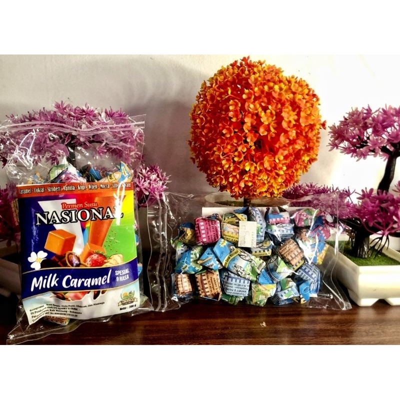 Jual permen susu nasional caramel milk aneka rasa 200g, oleh oleh khas ...