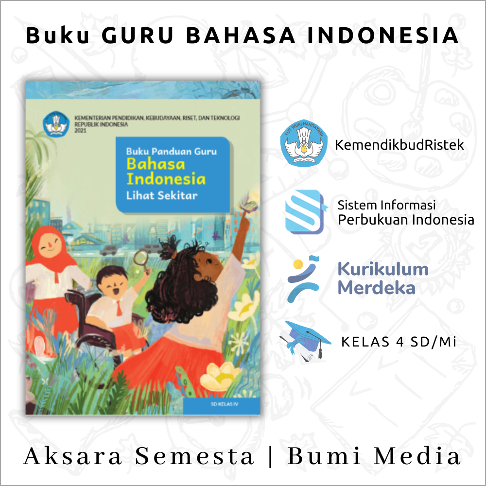 Jual Buku Panduan Guru Bahasa Indonesia Lihat Sekitar SD Kelas IV 4 Kurikulum Merdeka ...