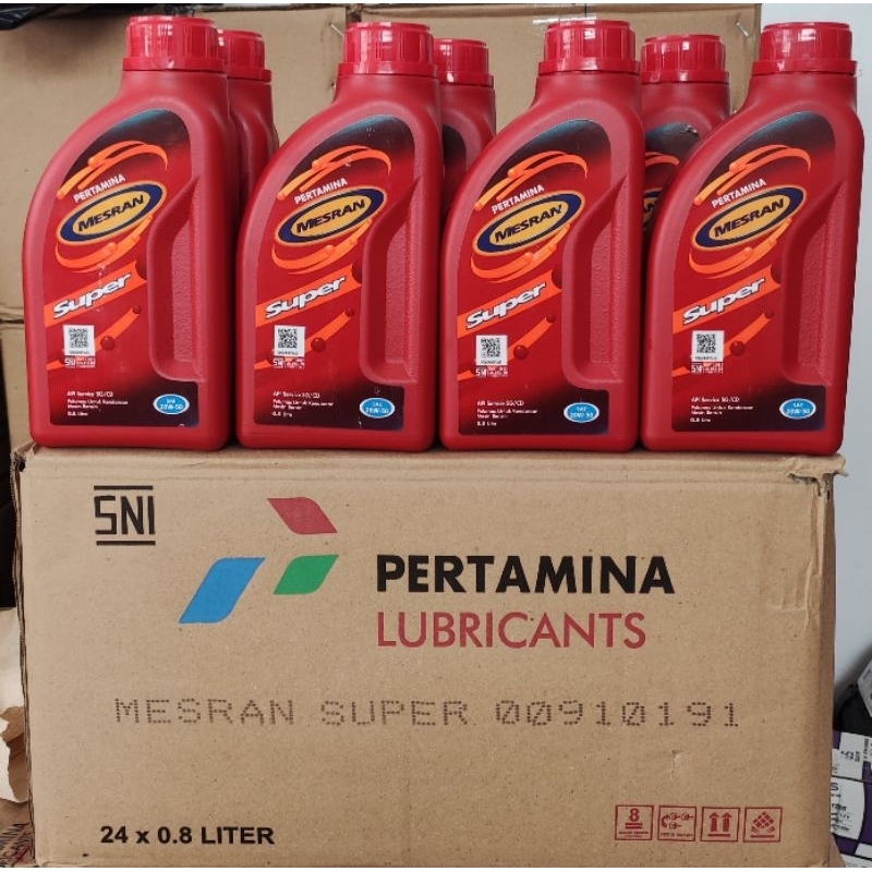 Jual Mesran super 800 ml..Oli Mesran pertamina 1 dus 24 botol | Shopee ...