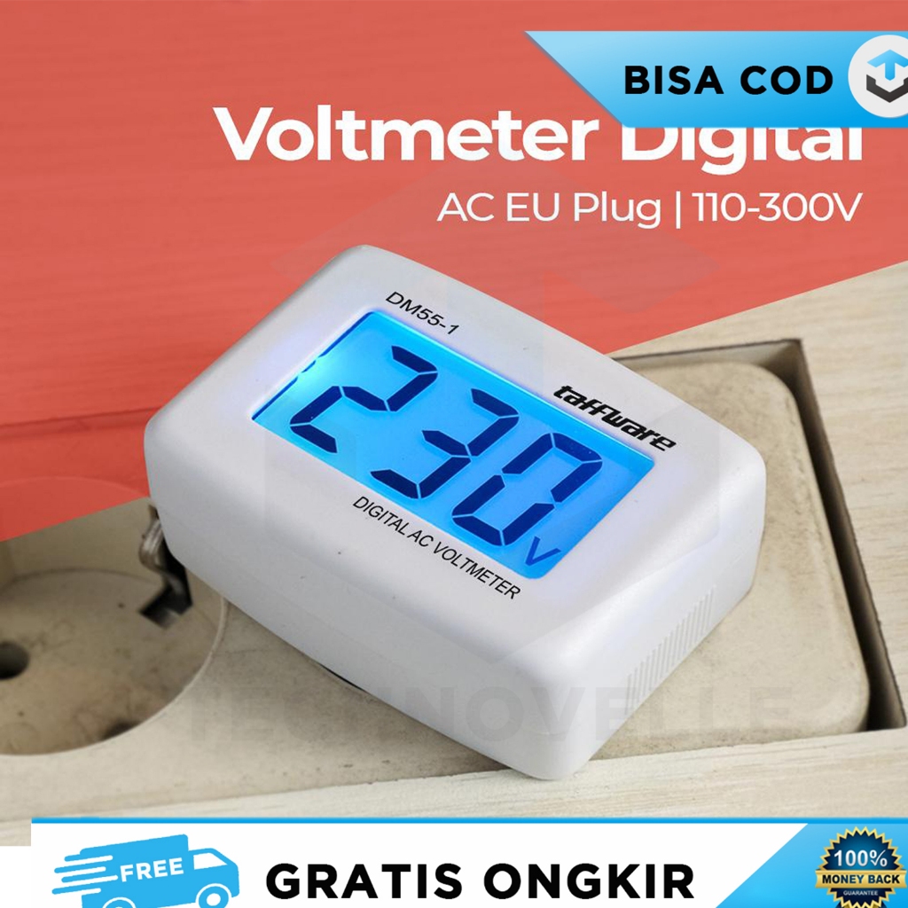 Jual VOLMETER DIGITAL PENGUKUR ARUS LISTRIK WATT VOLTASE DIGITAL LED ...