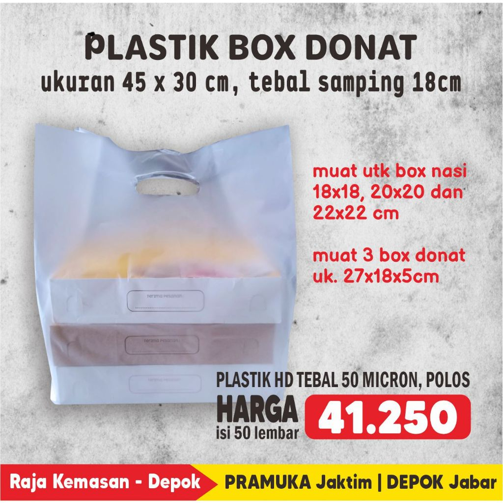 Jual Plastik Box Donat Isi 3 Box | Shopee Indonesia