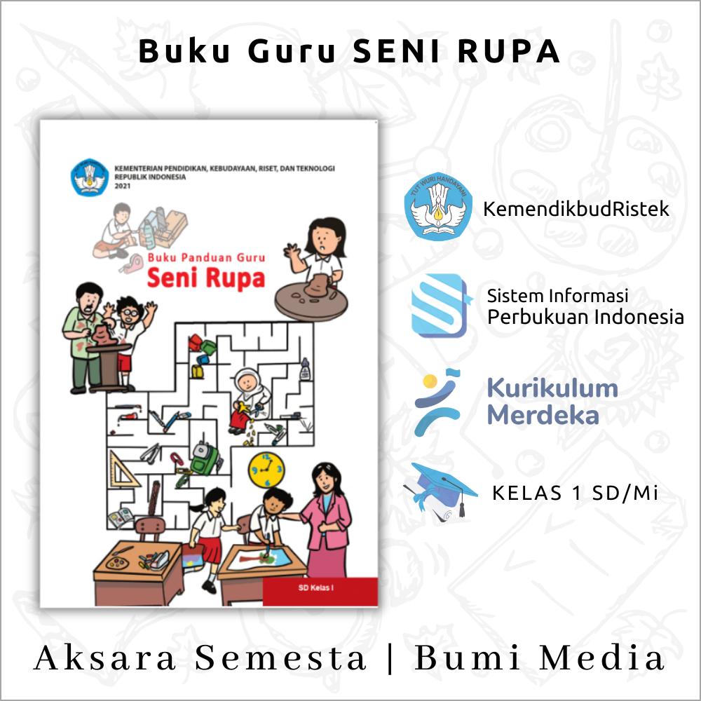 Jual Buku Panduan Guru SENI RUPA KELAS 1 SD KURIKULUM MERDEKA Kementrian Pendidikan ...