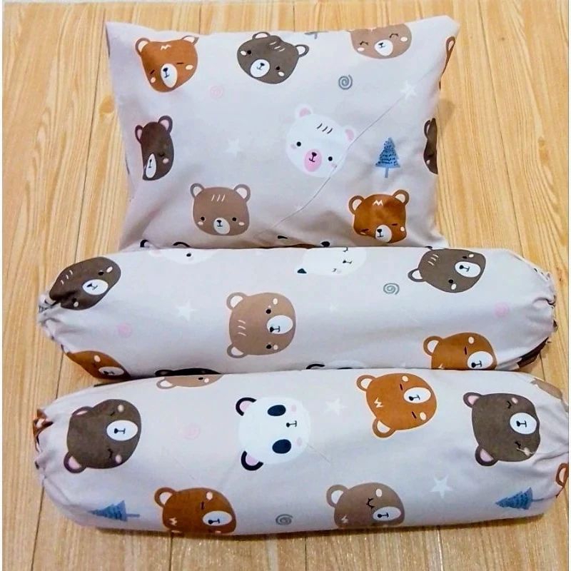 Jual Sarung Bantal Guling Bayi SET ( 1 sarung bantal bayi + 2 sarung ...