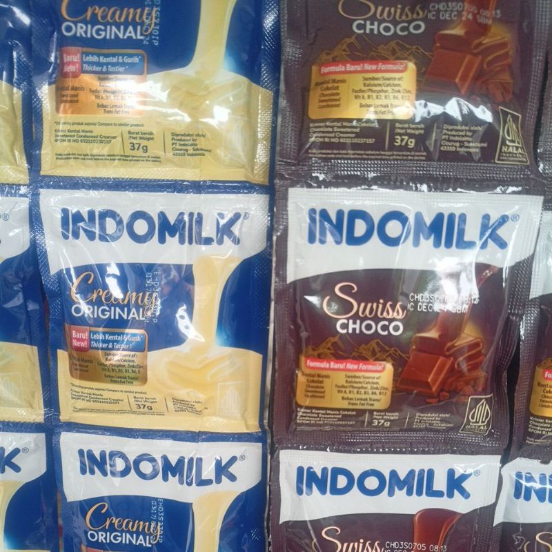 Jual Susu Indomilk Sachet 37 gr / Susu Kental Manis / Sweet Condensed ...