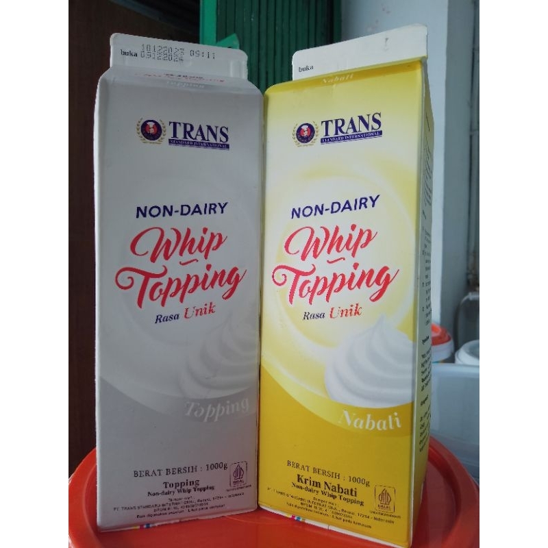 Jual TRANS Whipping Cream 1 Liter Non Dairy | Shopee Indonesia