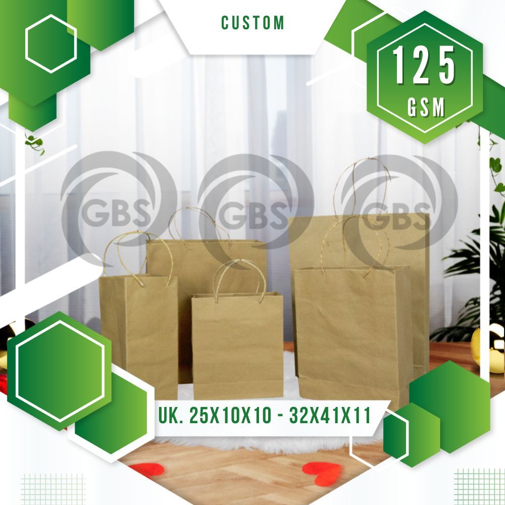 Jual Paper Bag Tali Custom Coklat | Paper Bag Murah | Tas Kecil Mini ...