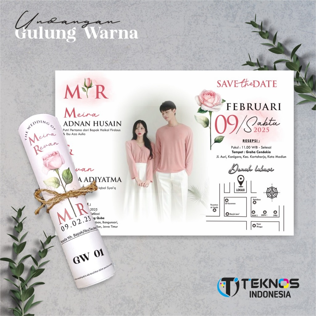 Jual UNDANGAN PERNIKAHAN GULUNG - UNDANGAN GULUNG UNIK - UNDANGAN ...