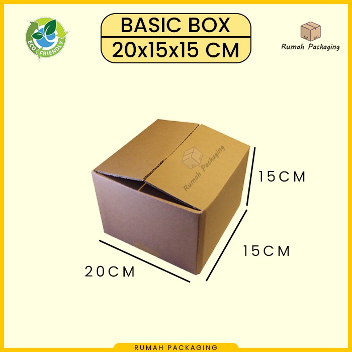 Jual Kardus / Karton Box Packing Polos 20x15x15 cm | Shopee Indonesia