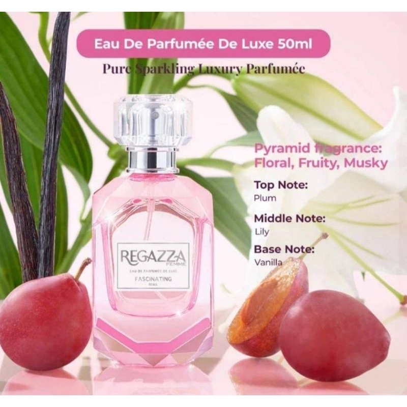 Jual PARFUME REGAZZA eau de parfume de luxe 50 ml tahan 12 jam | Shopee ...