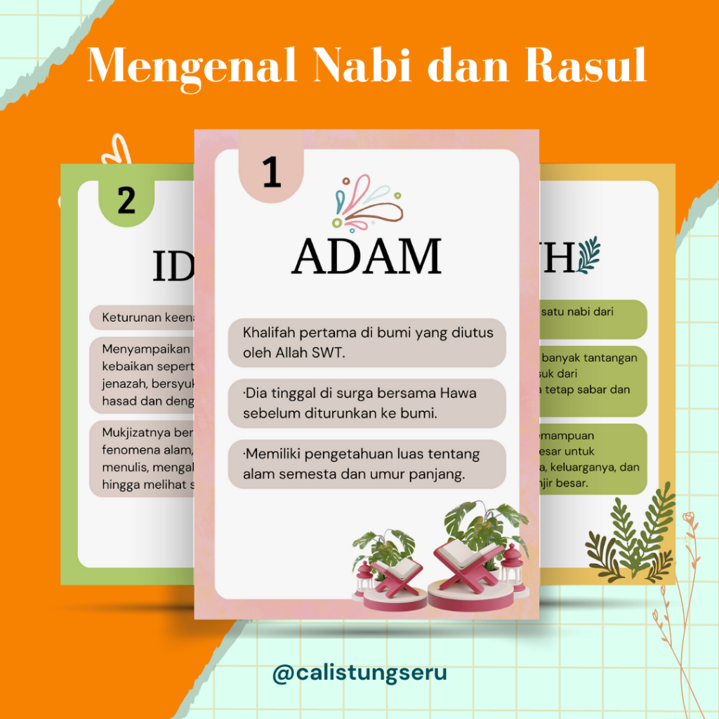 Jual Flash Card Mengenal Nabi dan Rasul | Shopee Indonesia