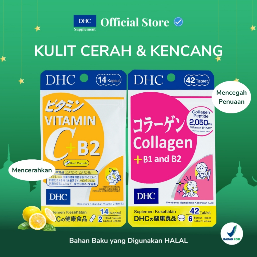 Jual Paket Bundling DHC Vitamin C + B2 dan DHC Collagen + B1 and B2 | Shopee Indonesia