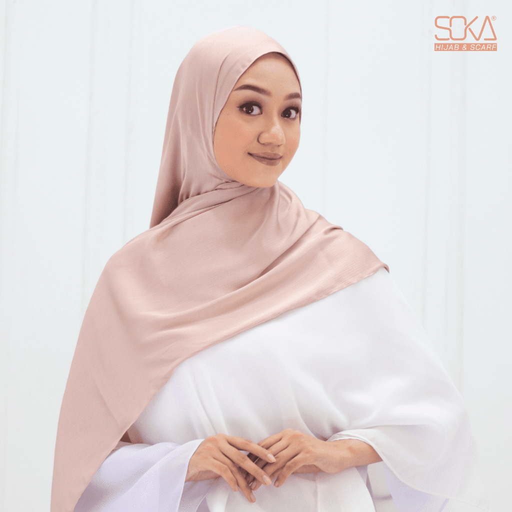 Jual SOKA - Hijab Pashmina Shimmer Silk Shwarna Rossy Brown Premium ...