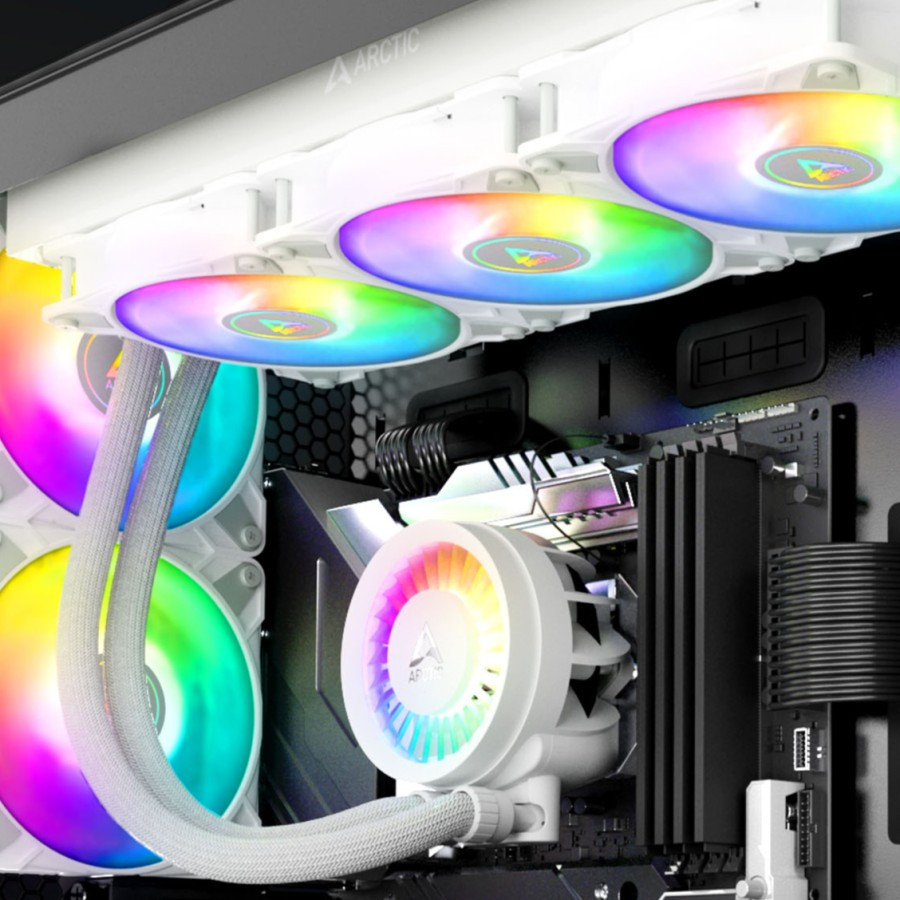 Jual ARCTIC LIQUID FREEZER III 420 ARGB WHITE 420MM LIQUID AIO WATER ...