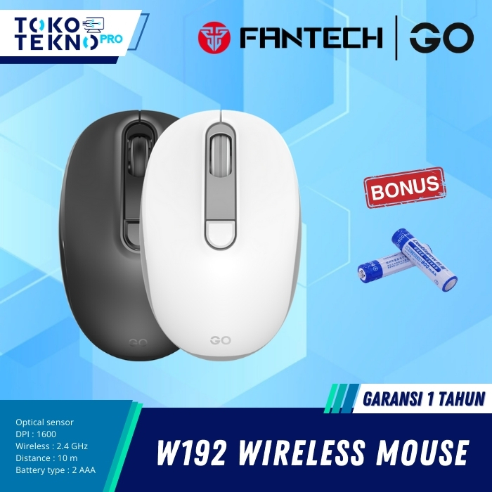 Jual Fantech GO W192 / W-192 Wireless Office Mouse | Shopee Indonesia