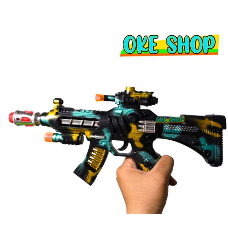 Jual MAINAN TEMBAK TEMBAKAN ANAK BISA NYALA SAMA ADA LAMPU | Shopee ...