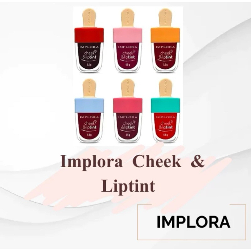 Jual IMPLORA JELLY TINT IMPLORA CHEEK & LIPTINT LIP TINT ICE CREAM ...