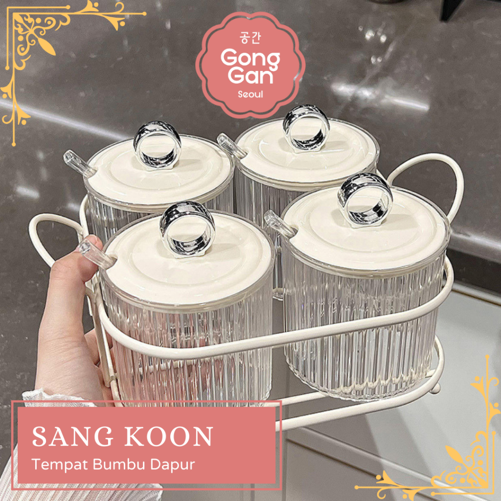 Jual 【GONG GAN】SANG KOON Penyimpan Bumbu Praktis Tempat Garam Dan Lada ...