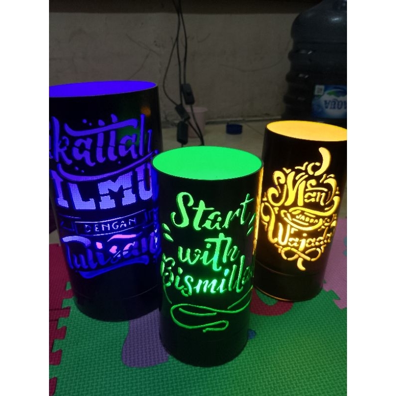 Jual lampu hias paralon ukir (start with bismillah) | Shopee Indonesia