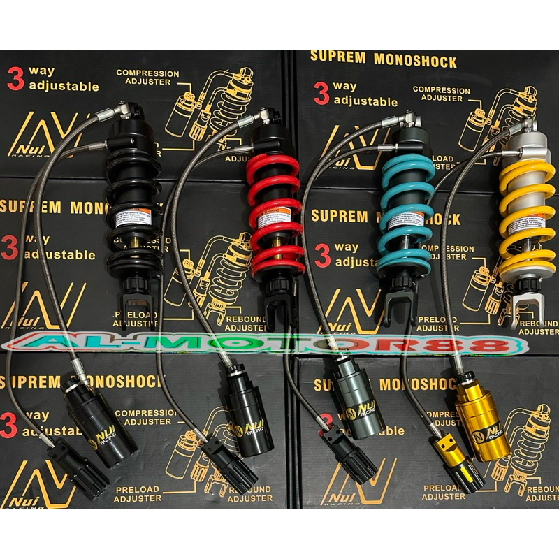 Jual MONO SHOCK HONDA CB 150R CBR 150 R NUI RACING 2 TABUNG PISAH 3 KLIK REBOUND MONOSHOCK CB150 ...