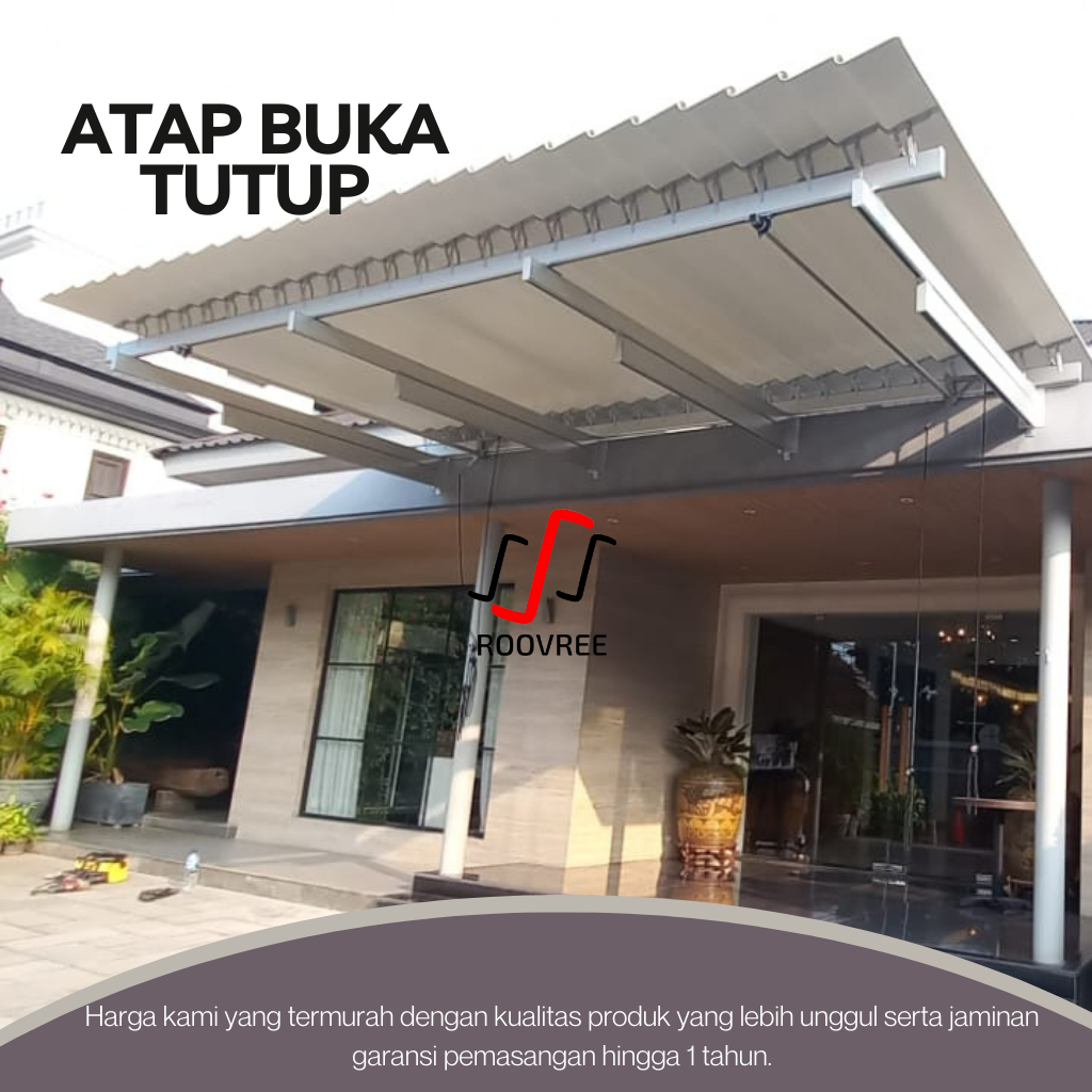 Jual Atap Buka Tutup Alumunium Otomatis | Shopee Indonesia