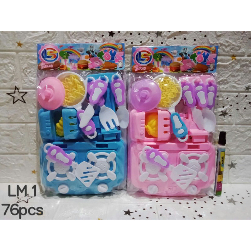 Jual MAINAN MASAK MASAKAN KITCHEN SET CHEF KOMPOR PANCI PIRING MANGKOK ...