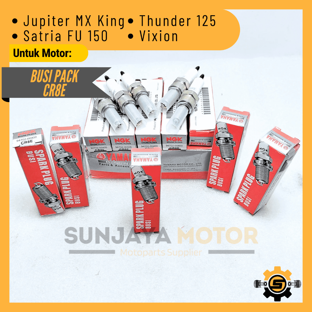 Jual Busi Pak CR8E Spark Plug NGK Yamaha Jupiter MX King Vixion Old Vixion New Vixion NVL NVA ...