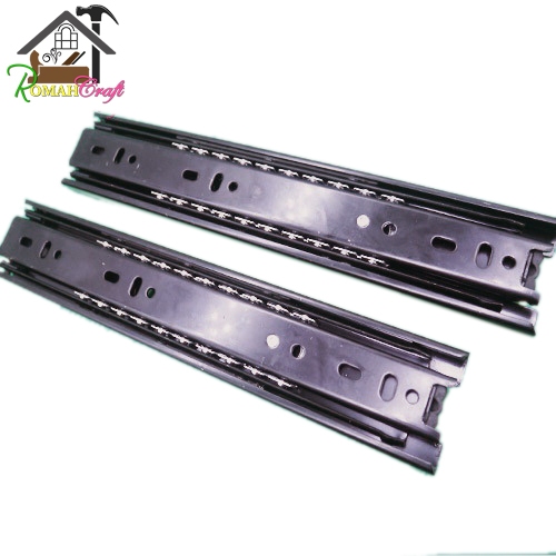 Jual Rel double track Sliding Roller lebar 45mm Ball Bearing Black ...