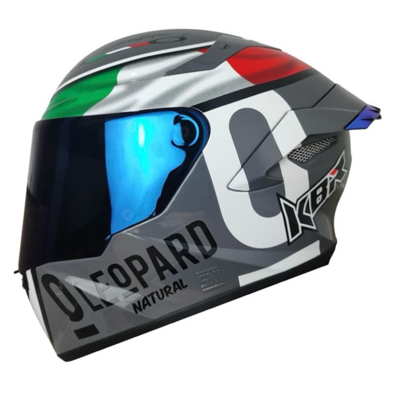 Jual Helm KBR Fullface ttc helm dewasa sni Paket Ganteng spoiler 3D ...