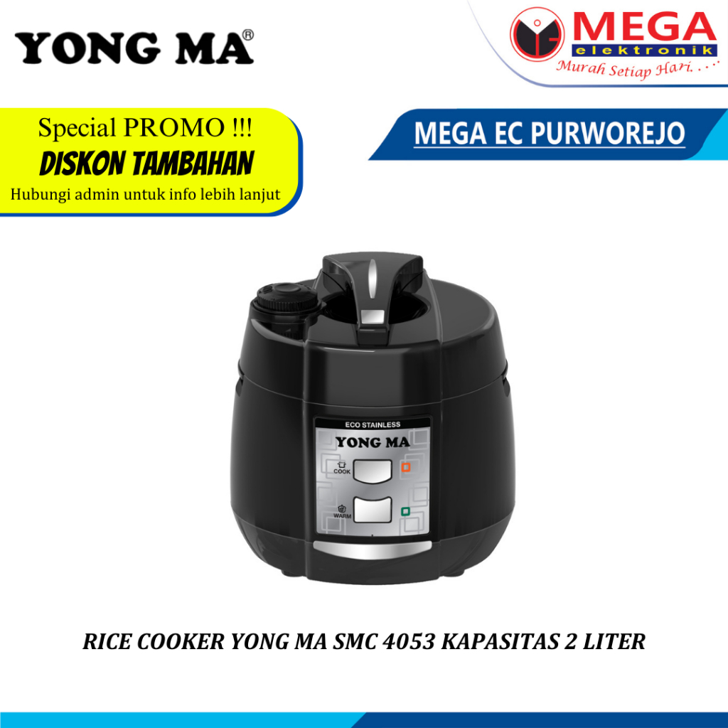 Jual RICE COOKER YONG MA SMC 4053 KAPASITAS 2 LITER | Shopee Indonesia