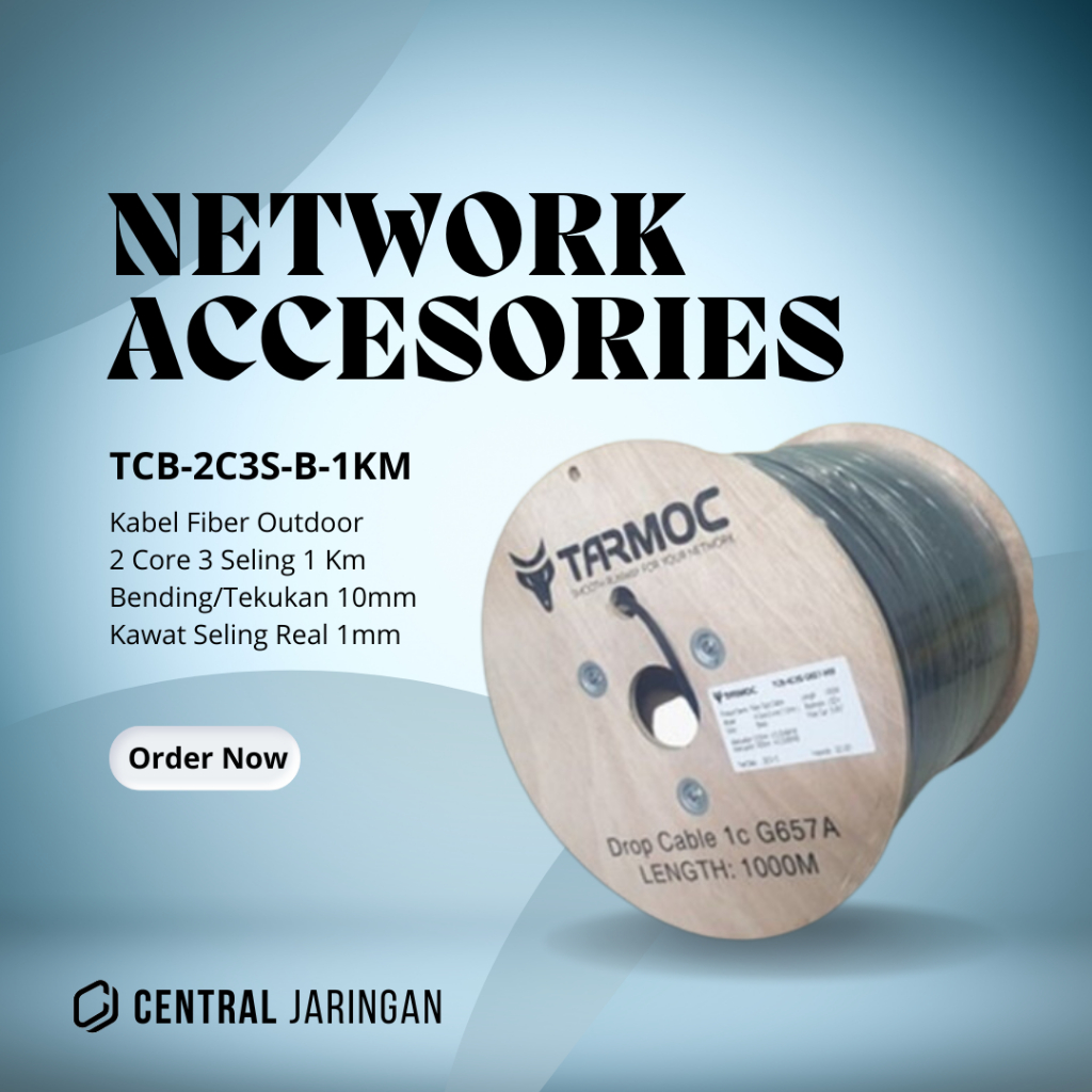Jual Kabel Dropcore FO 2 CORE 3 SELING 1000m/Cable FO Drop Core SM 2 ...