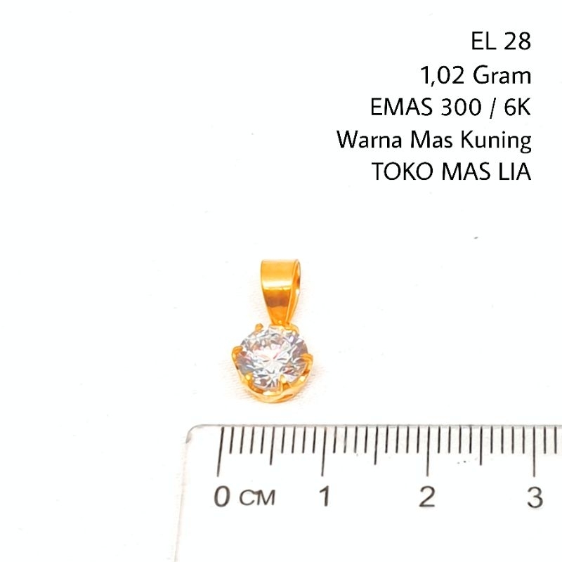 Jual Liontin Diamond Look EMAS ASLI Kadar 375 / 8K ( TOKO MAS LIA GOLD ...