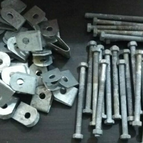 Jual Baut Clamp Pagar BRC + Uclip Set ( 10 PCS ) | Shopee Indonesia