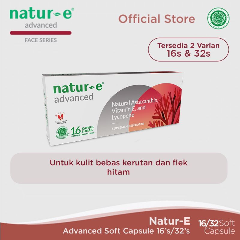 Jual NATUR-E ADVANCED SOFT CAPSULE 16'S | Shopee Indonesia