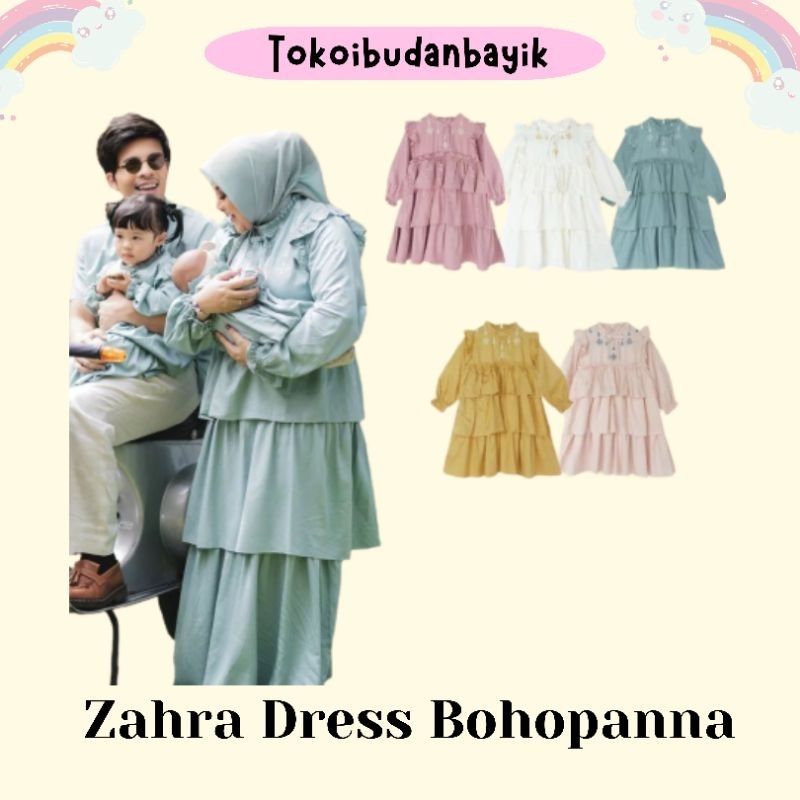 Jual BOHOPANNA RAYA SET ZAHRA KIDS DRESS 1-12 tahun /GAMIS ANAK RAYA SET | Shopee Indonesia
