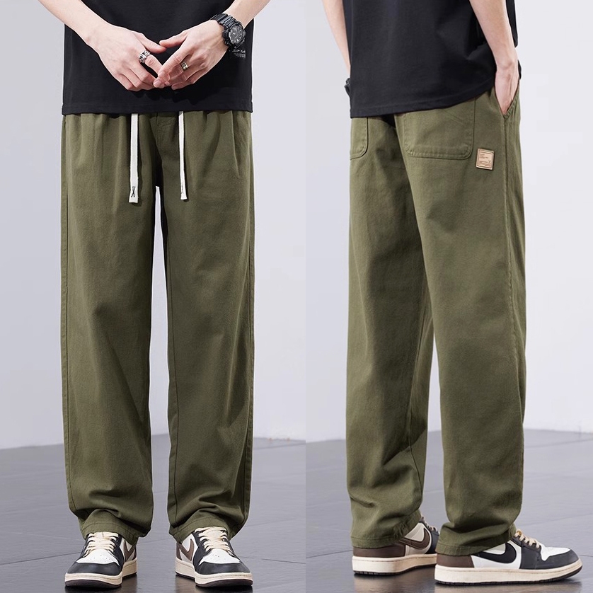 Jual Celana Cargo Pria Panjang Dewasa Oversize Pria Korean Style Loose Straight Pants Promo ...