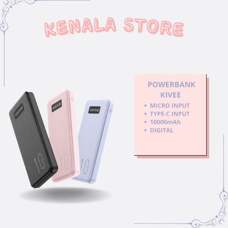 Jual POWERBANK KIVEE 10000mAh | Shopee Indonesia
