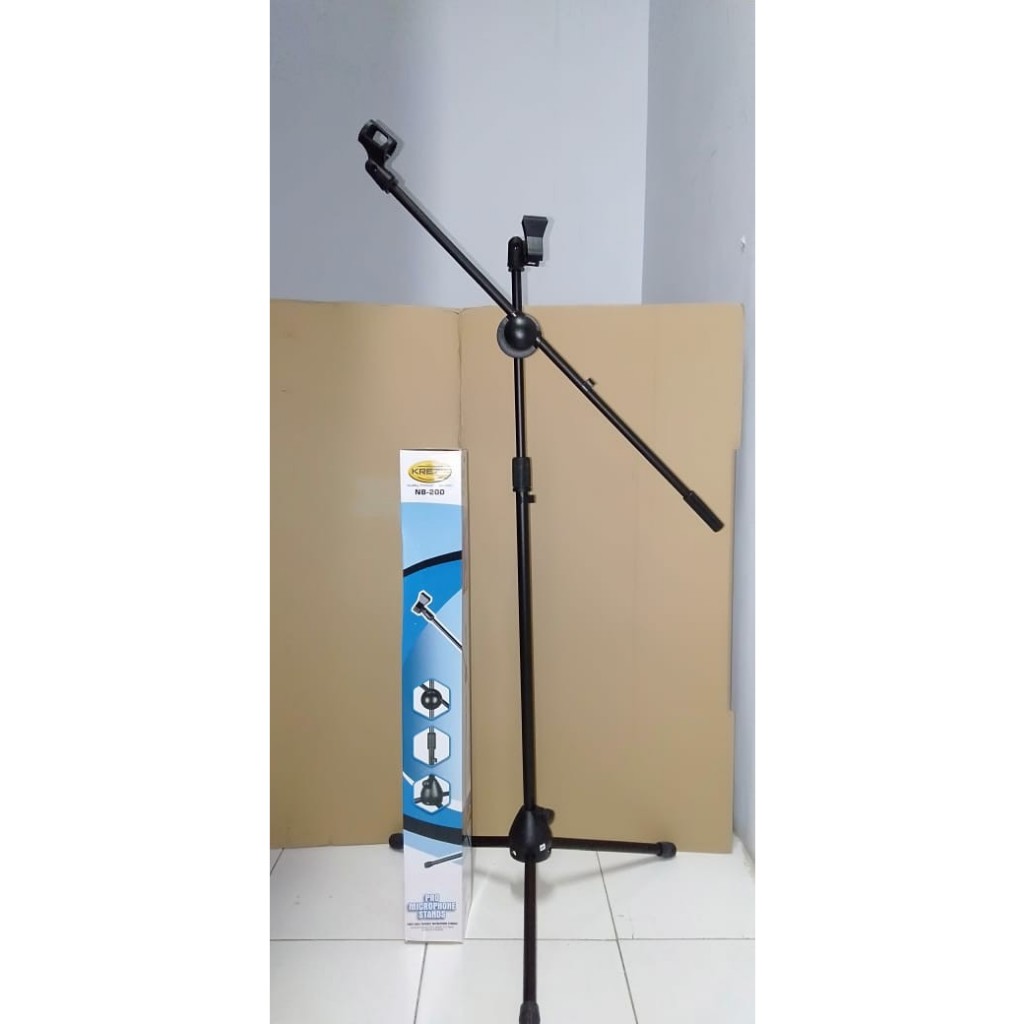Jual STAND MIC BERDIRI LANTAI - TIANG MICROPHONE BERDIRI KREZT NB-200 ...