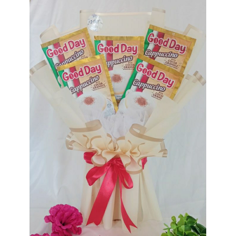 Jual Buket kopi/ Buket Good day Cappuccino/ Buket Good day freeze/ Gift ...