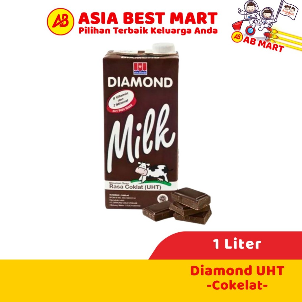Jual Diamond Susu Uht Coklat 1000 Ml Susu Sapi | Shopee Indonesia