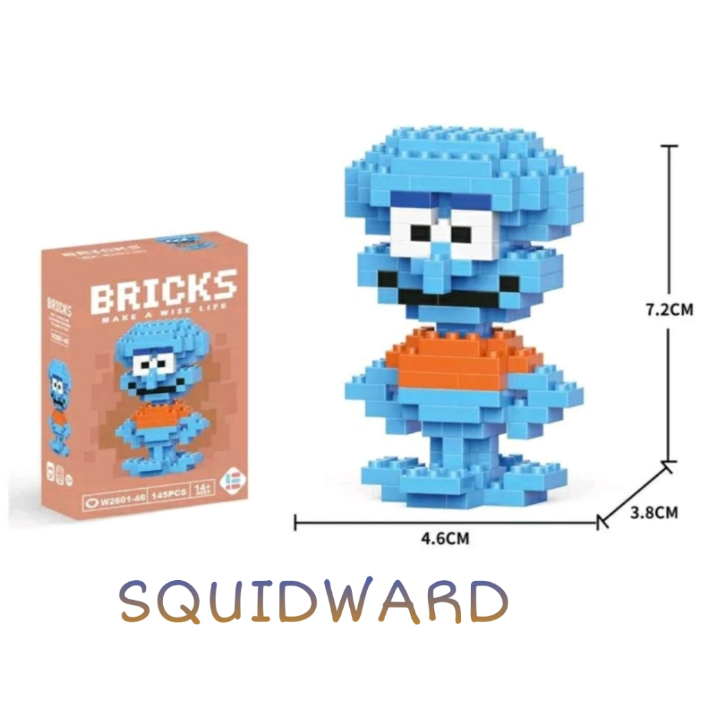 Jual Bricks Karakter Nano Block Model Karakter Mini Building Block ...