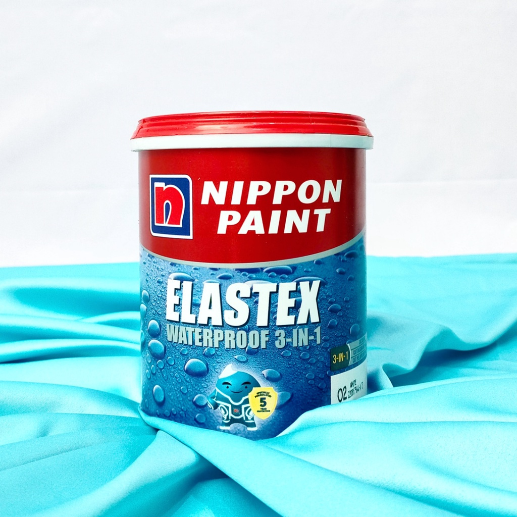 Jual Nippon Paint Elastex Waterproof 3 in 1, Cat Pelapis Anti Bocor 1 kg | Shopee Indonesia