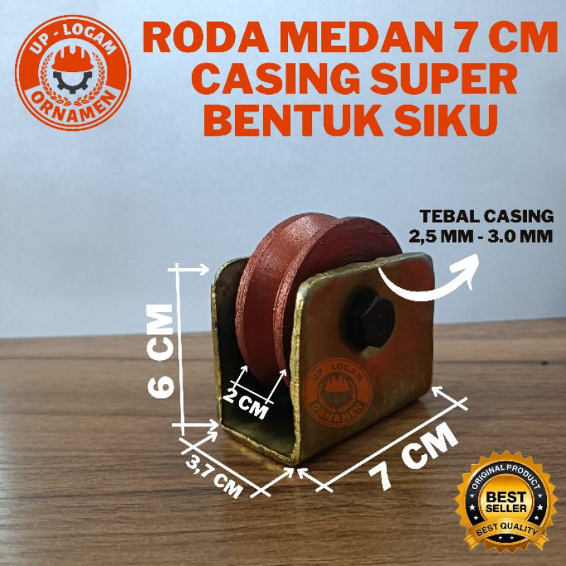 Jual Roda Pagar Medan Besi Gerbang Ukuran 7 Cm / Bentuk Siku Dan Bulat ...