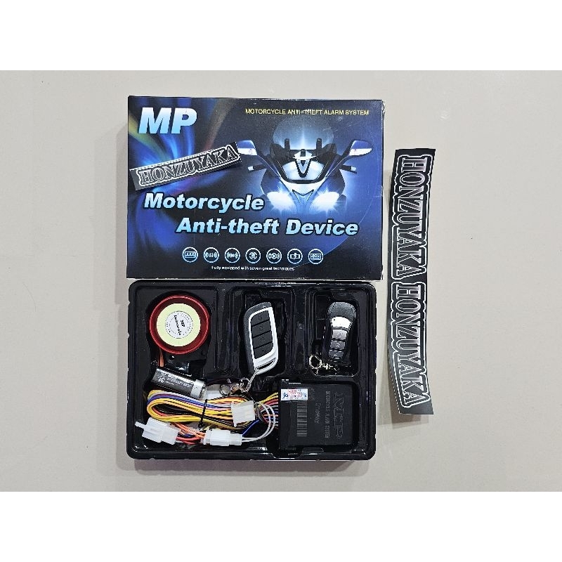 Jual alarm motor MP one full fitur 2 remot ada jeda injeksi | Shopee ...