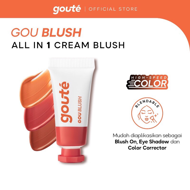 Jual Goute Goublush On Cream All in One Color Corrector Eyeshadow ...