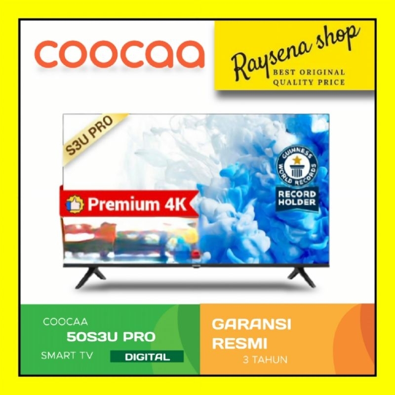 Jual COOCAA 50S3U Pro LED TV 50 inch Smart Digital 4K UHD TV 50S3UPRO ...